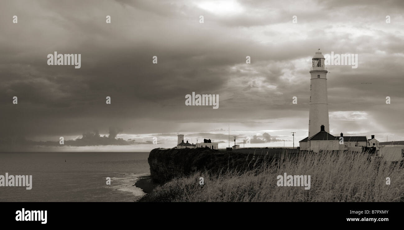 The lighthouse at Nash Point near Marcross on the Glamorgan Heritage ...