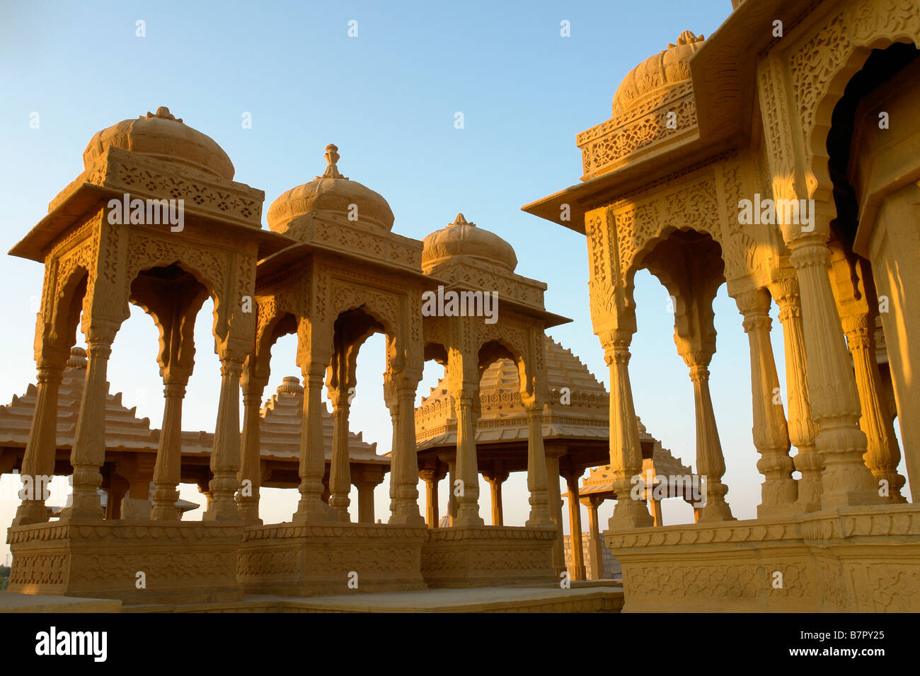 cenotaph carved sandtsone buildings at bada bagh or barra bagh by ...