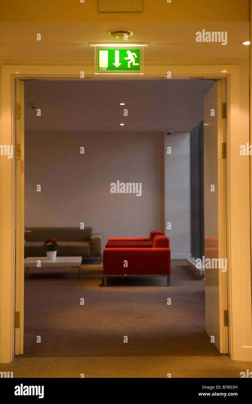 Hotel fire exit hi-res stock photography and images - Alamy