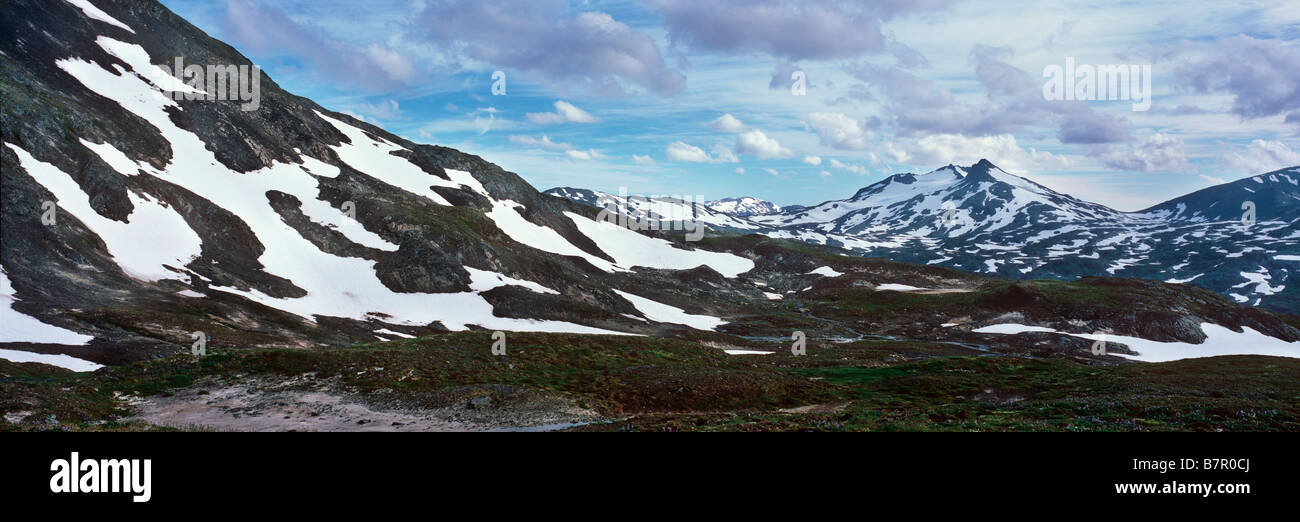 Panoramic view of Bear den environment near Terror Lake Kodiak Island ...