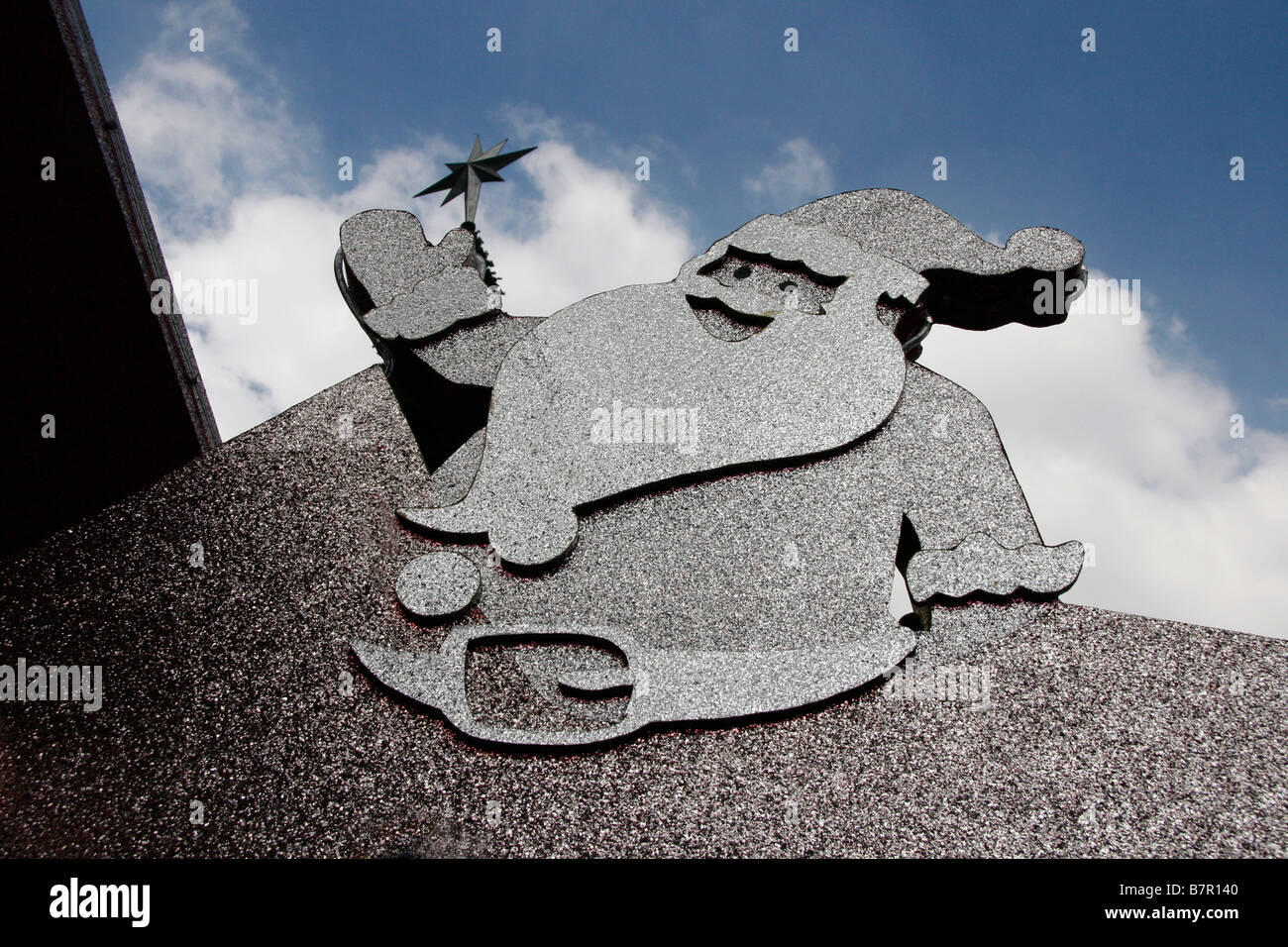 Large cut out of Santa Claus Stock Photo - Alamy