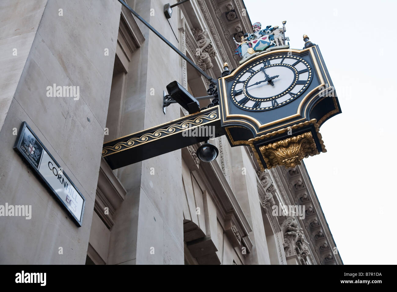 Shops along Cheapside in the financial district of the city of London ...