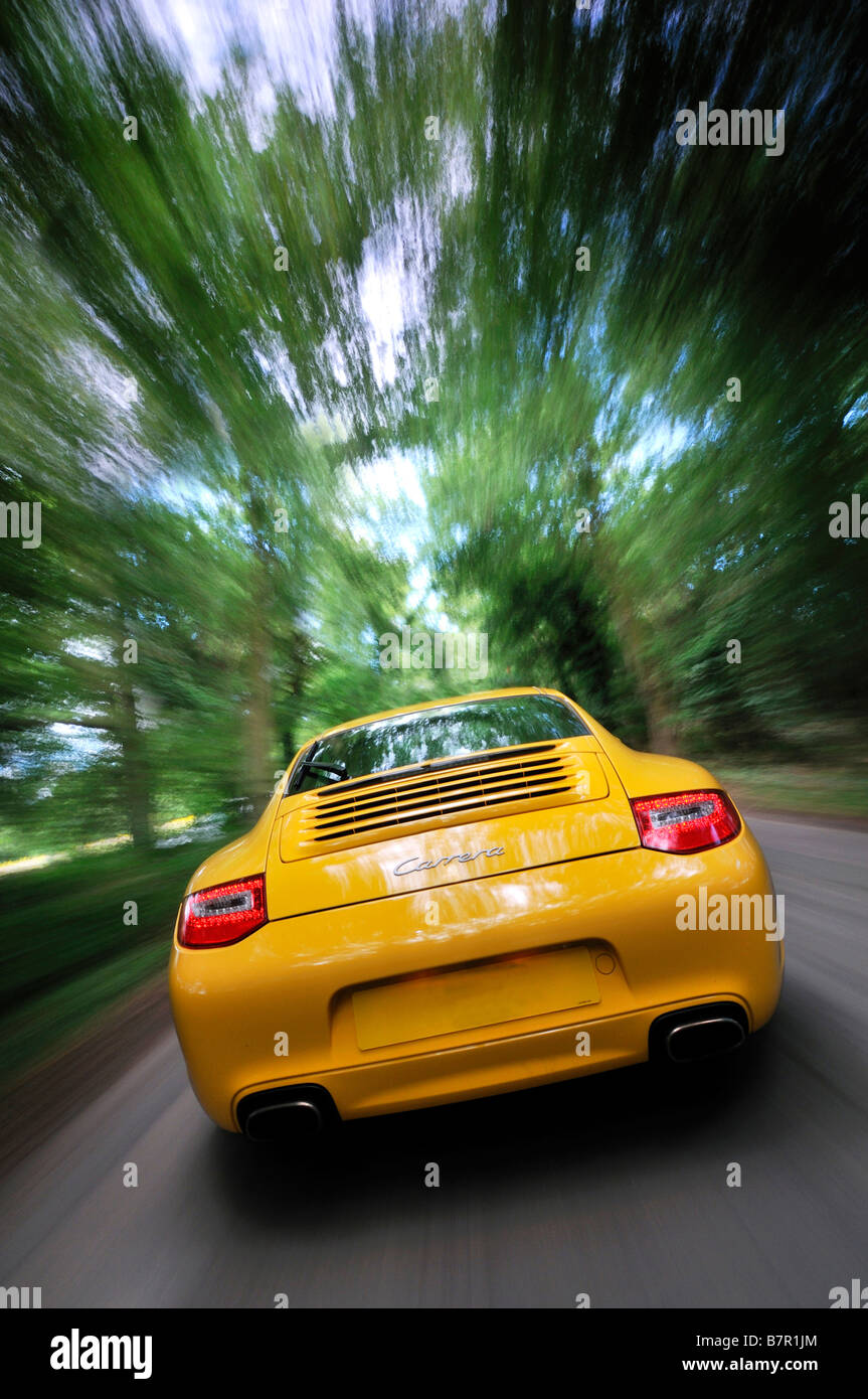 Porsche speed yellow hi-res stock photography and images - Alamy