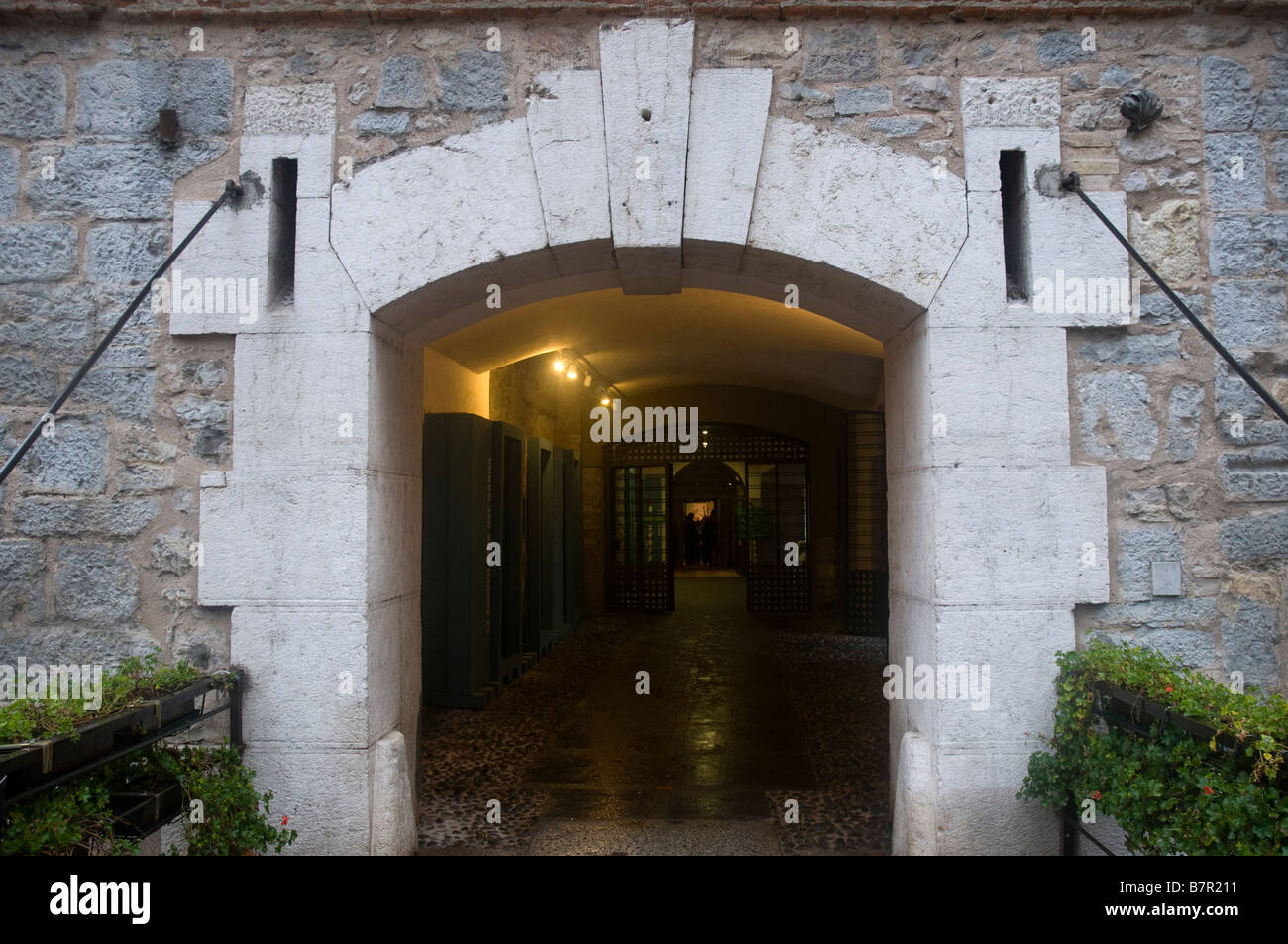Italy The Dolomites Lake Garda The Garda fortress Stock Photo - Alamy
