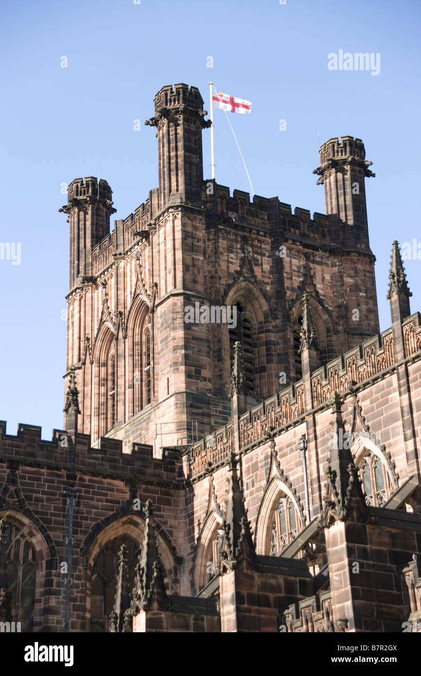 Chester cathedral in the centre of the medieval city of Chester,England ...