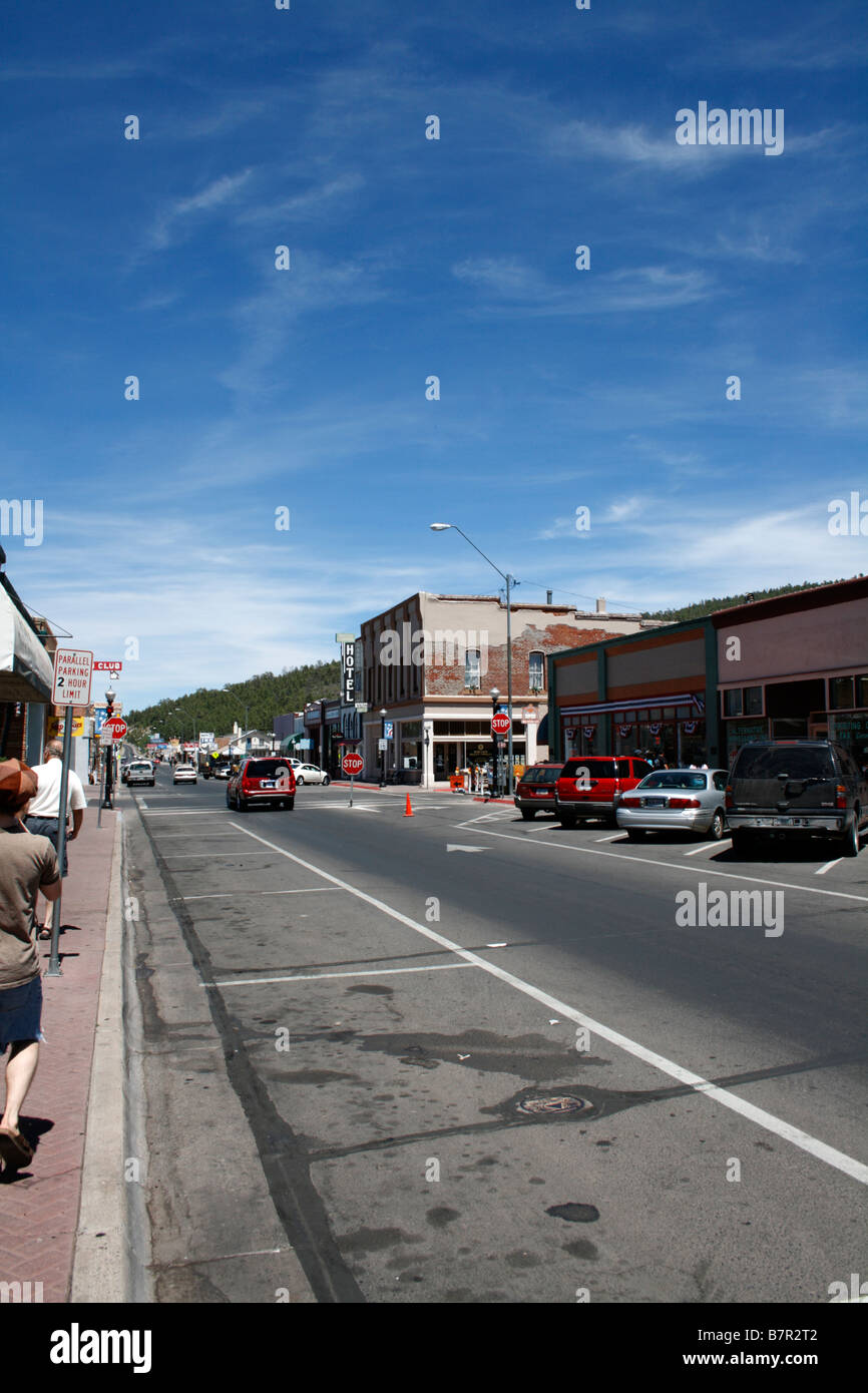 Downtown Williams, Arizona showing open streetside parking spaces and ...