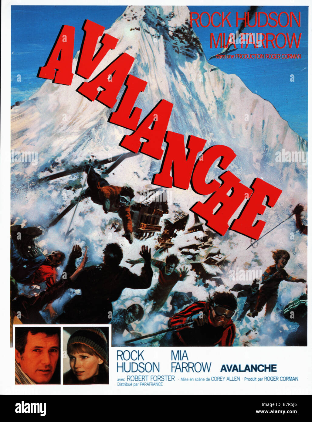 Avalanche Year: 1978 USA Directed by Corey Allen Movie poster Stock Photo - Alamy
