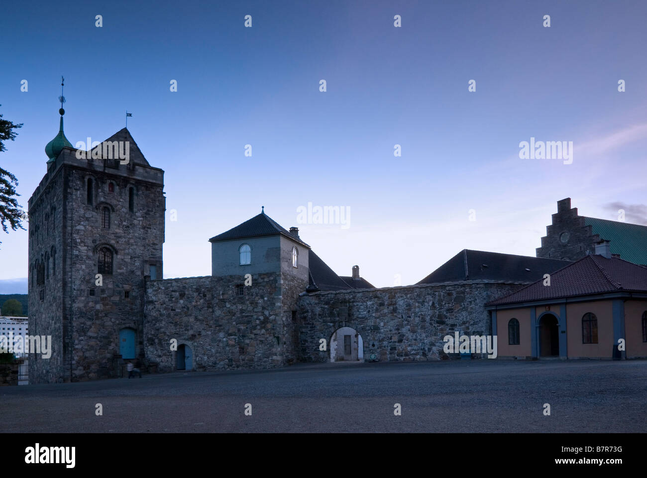 Bergenhus Festning - Bergen Castle Stock Photo - Alamy