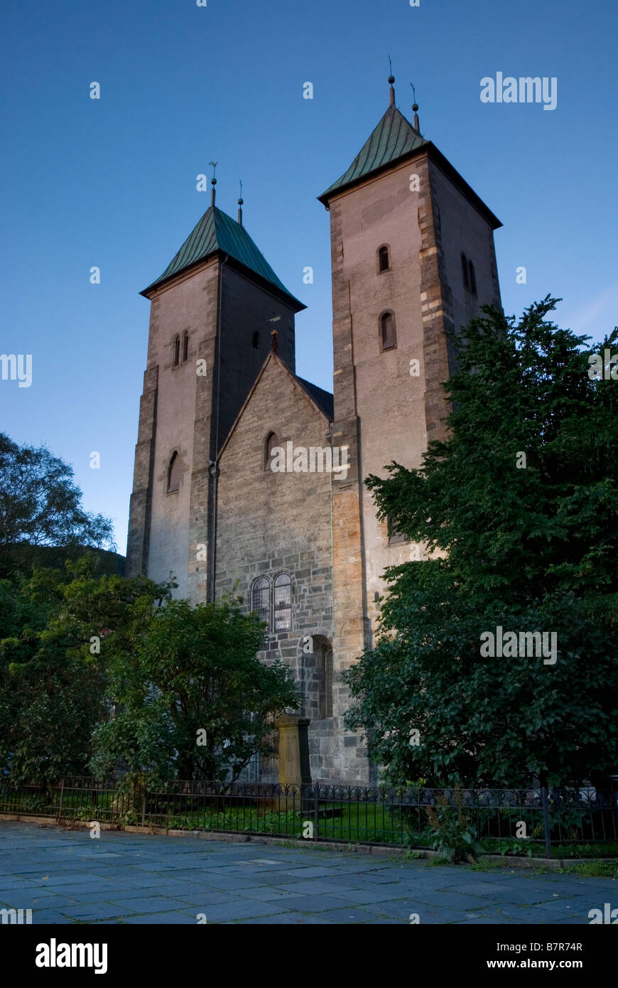 St. Mary's Church - the oldest building still existing in Bergen Stock ...