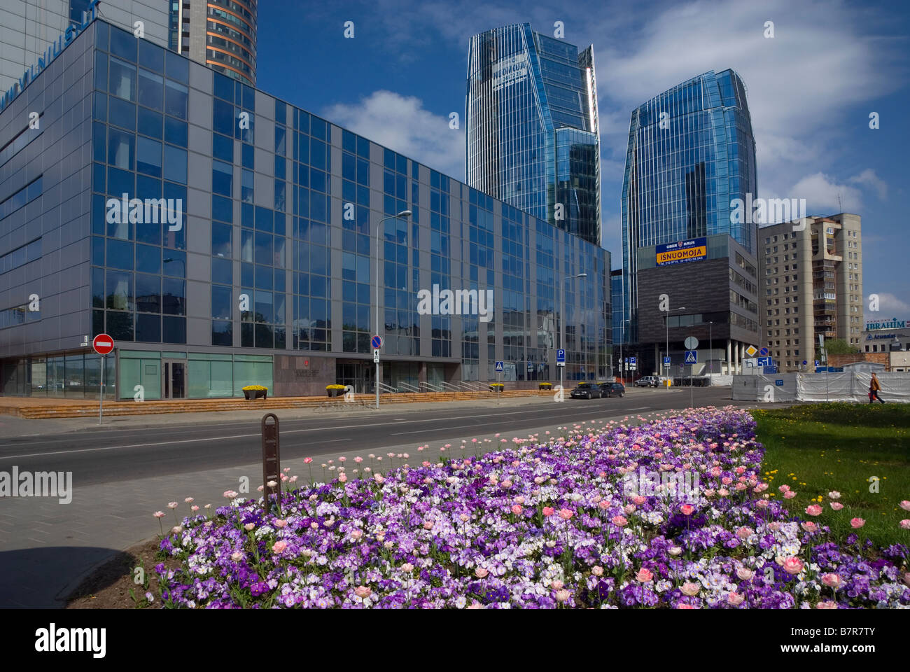 Vilnius municipality building - a part of New City Center project Stock ...