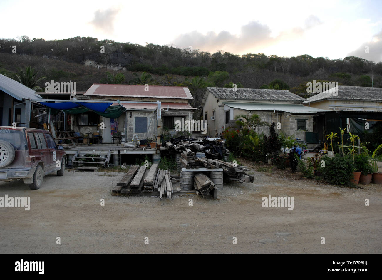 Houses for locals at The Settlement , Flying Fish Cove , Christmas ...