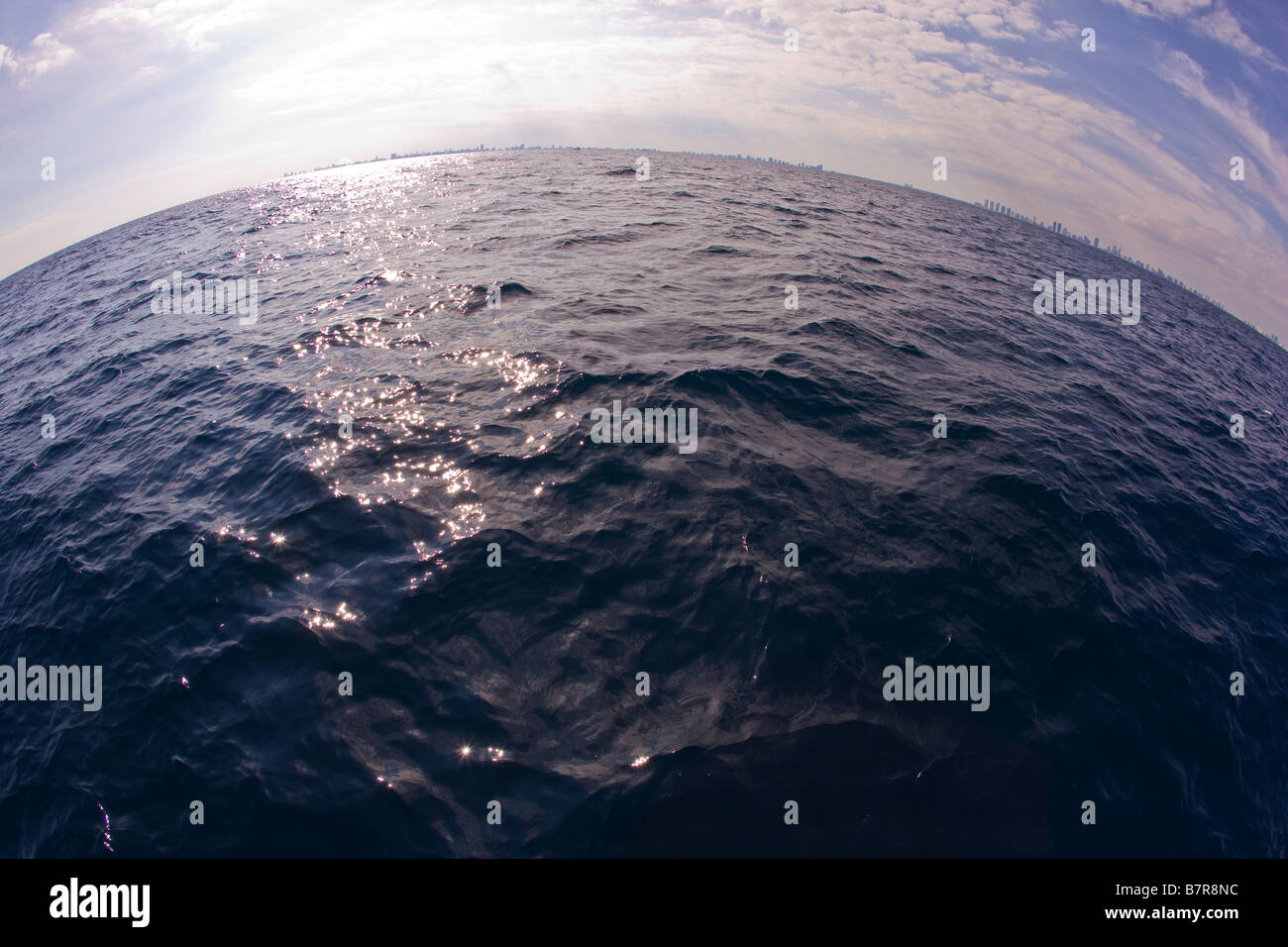 MIAMI BEACH, FLORIDA USA - Atlantic Ocean, about 3 miles off of ...
