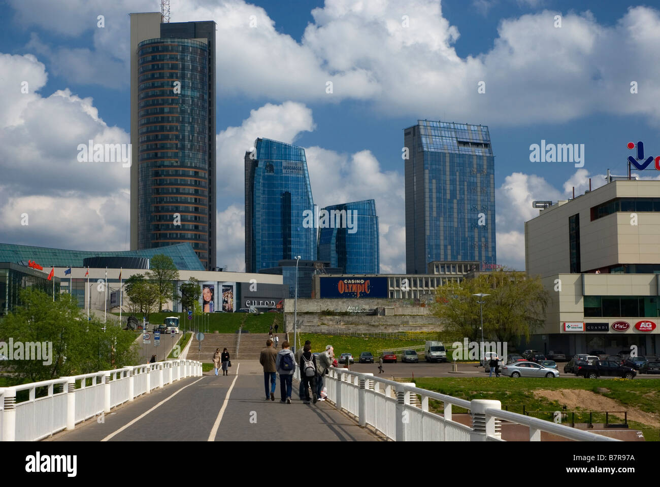New Centre project in Vilnius - the modern buildings Stock Photo - Alamy