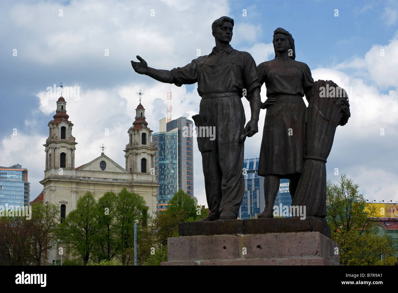Soviet legacy in Vilnius Stock Photo - Alamy