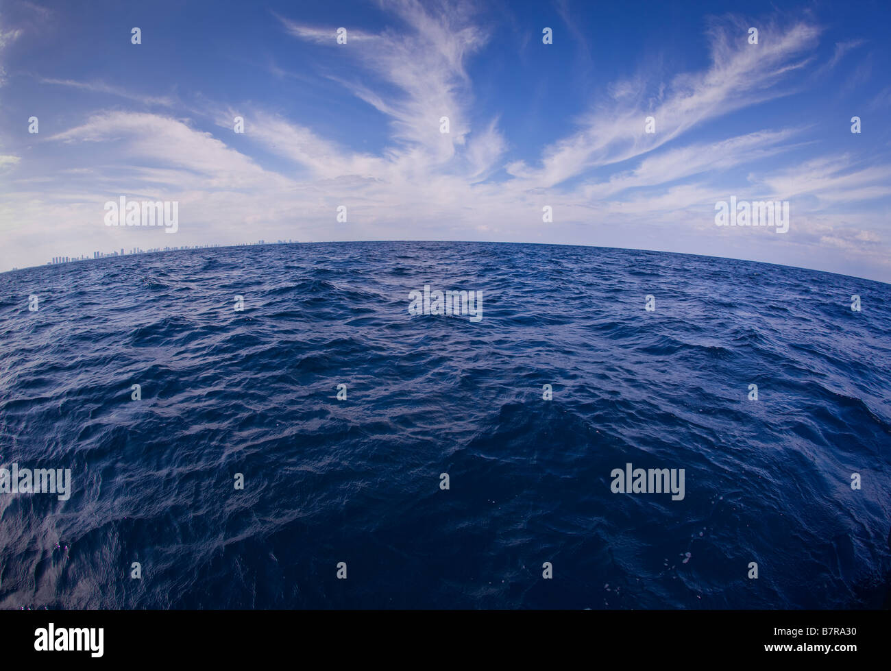 MIAMI BEACH, FLORIDA USA - Atlantic Ocean, about 3 miles off of ...
