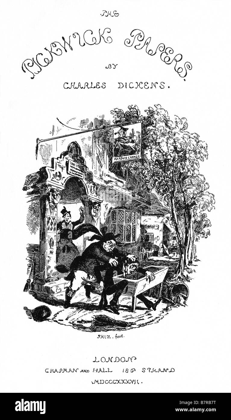 Charles dickens first edition book Black and White Stock Photos ...