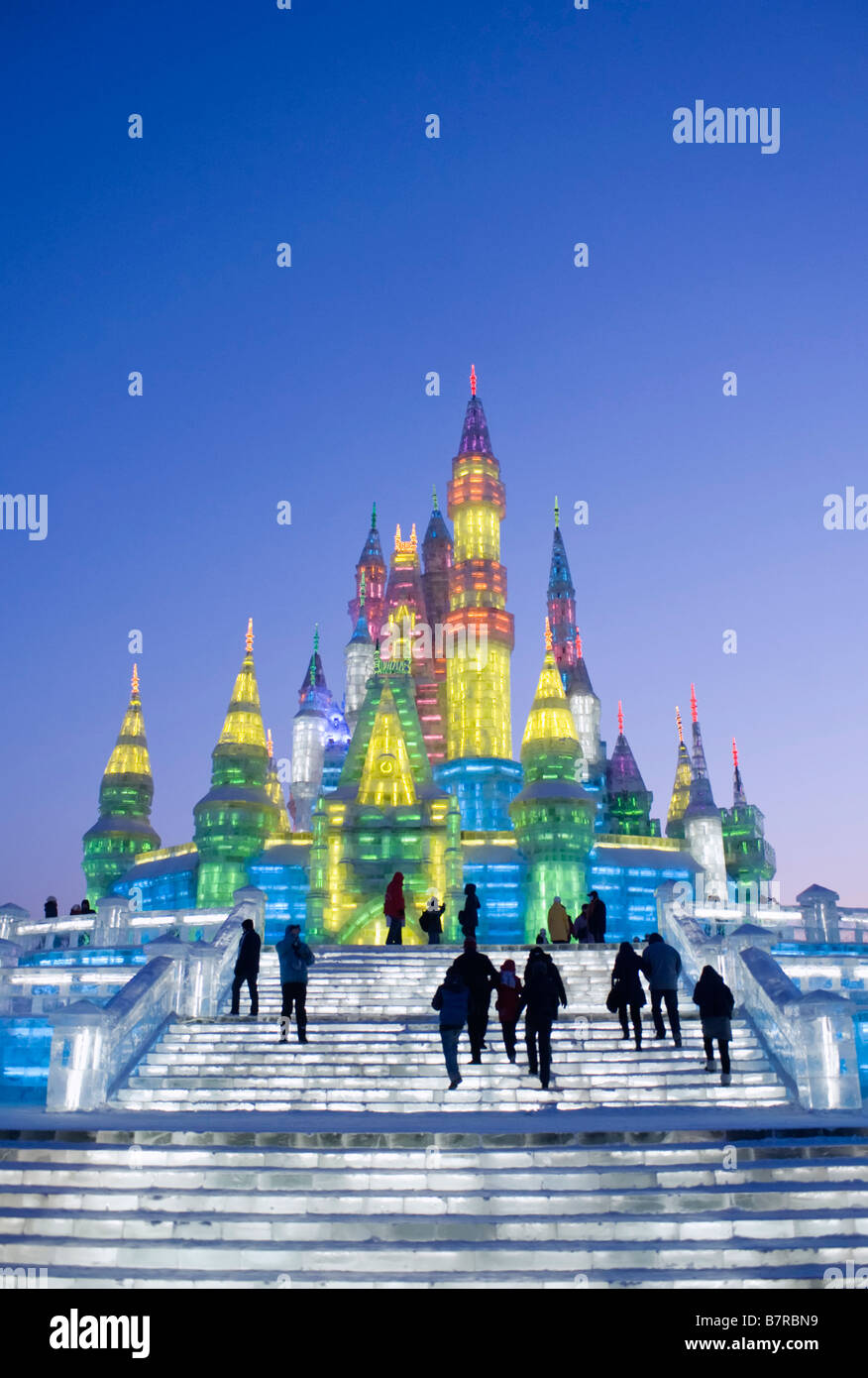Spectacular ice sculptures harbin ice hi-res stock photography and ...