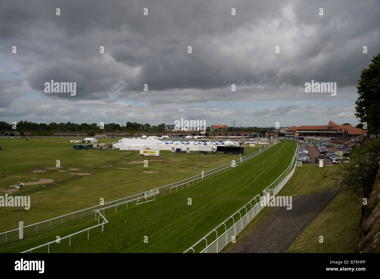 The Chester Racecourse the Roodee in Chester England Stock Photo - Alamy