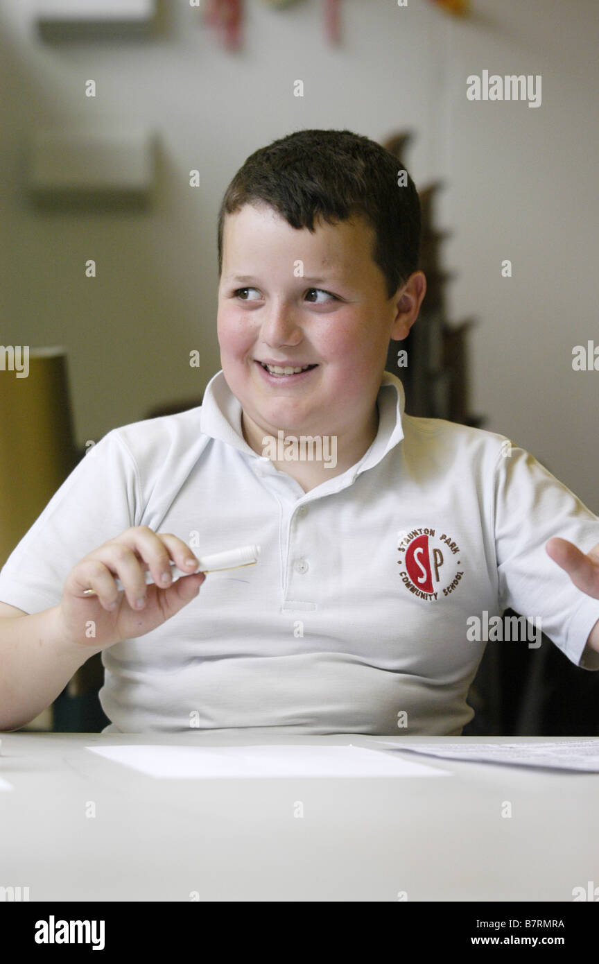 secondary school pupil in classroom Stock Photo - Alamy