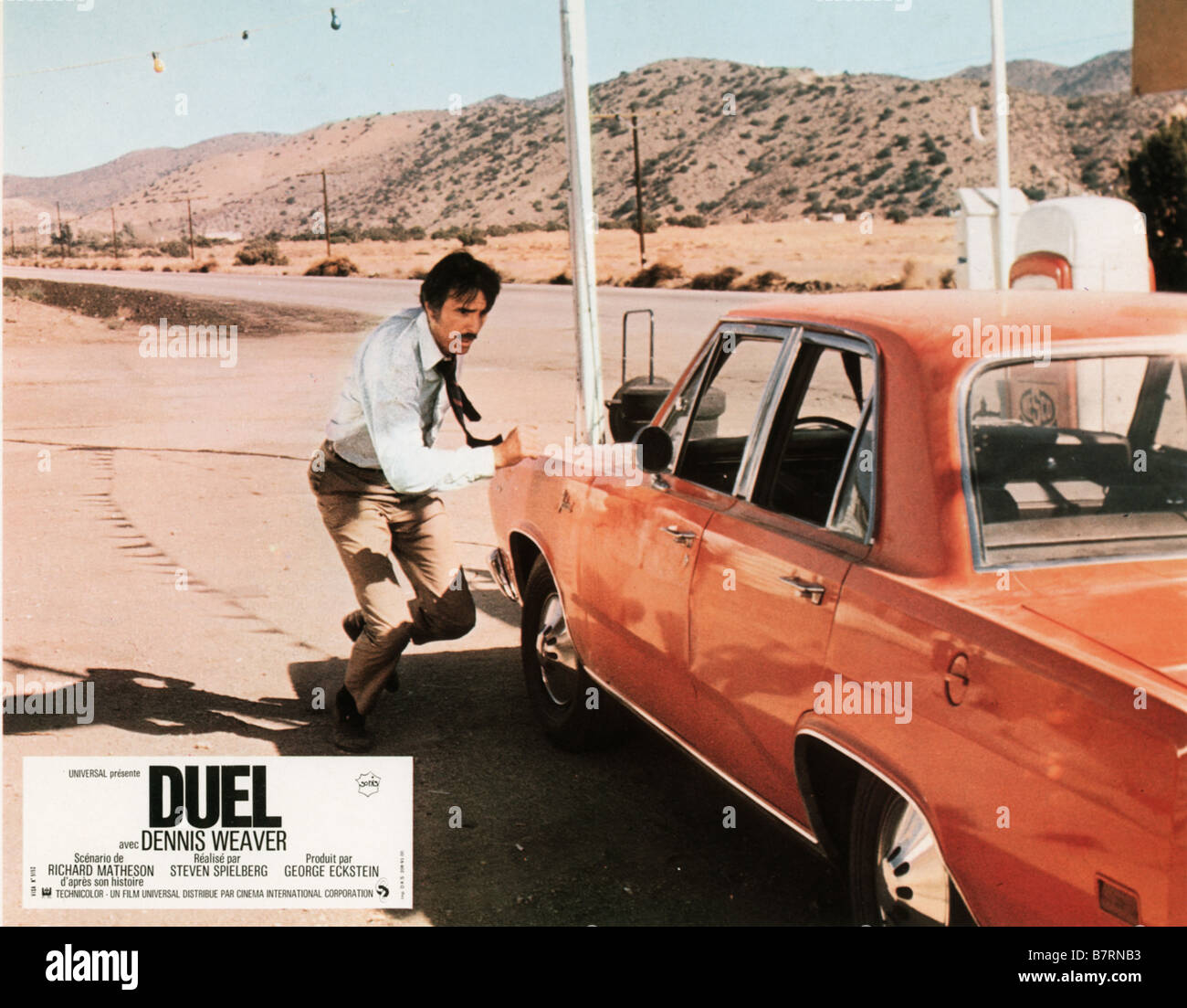 Duel Year: 1971 USA Dennis Weaver Director:Steven Spielberg Stock Photo ...