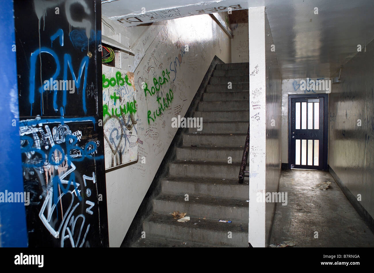 Graffiti in and around houses Stock Photo - Alamy