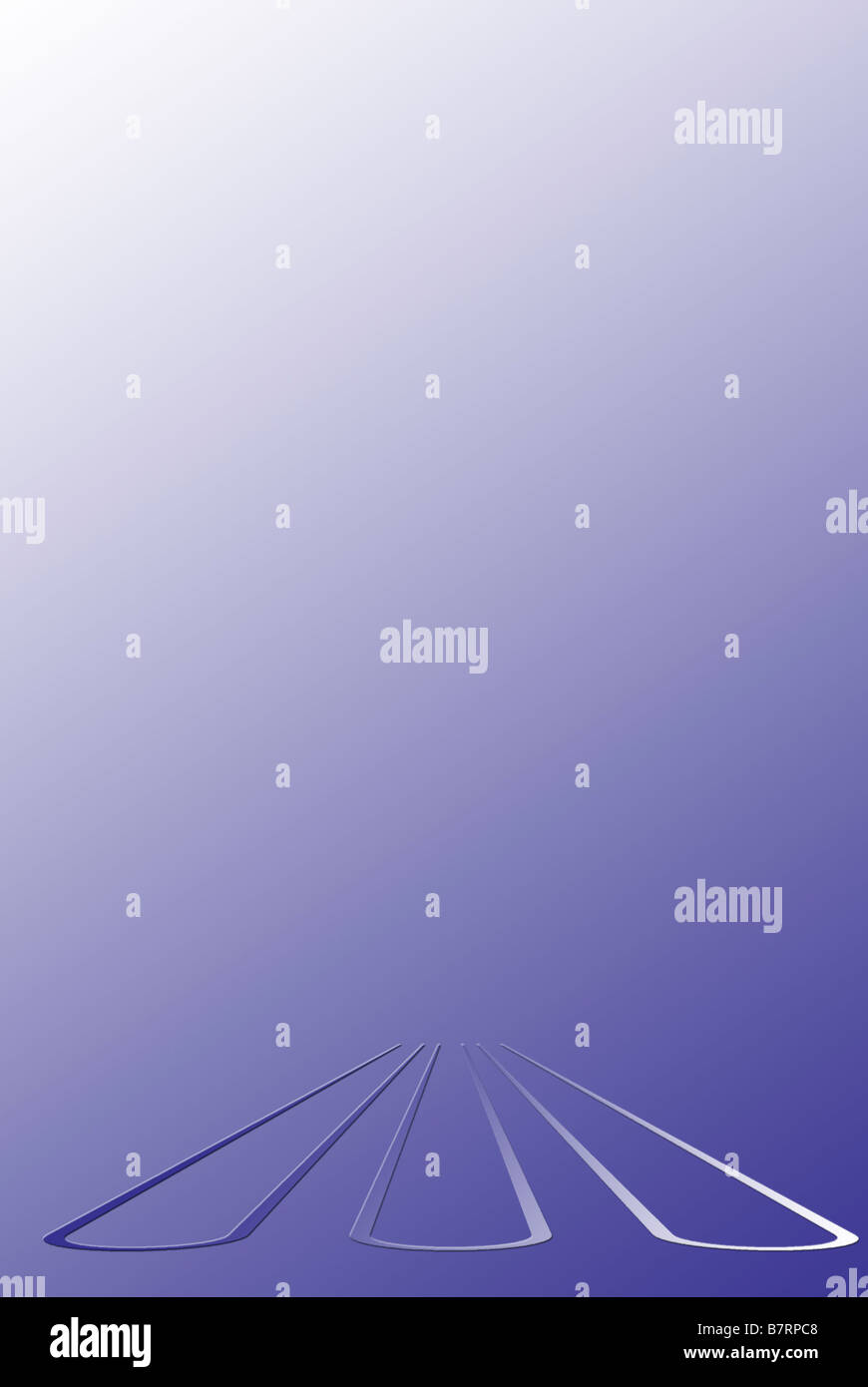 Blue gradient background template with line design on bottom Stock ...