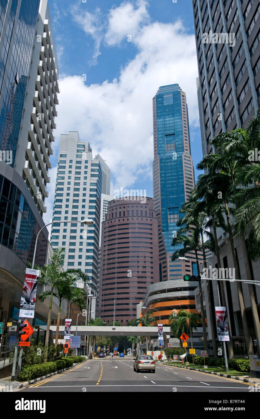 Raffles Place Singapore CBD high rise office building financial bank ...