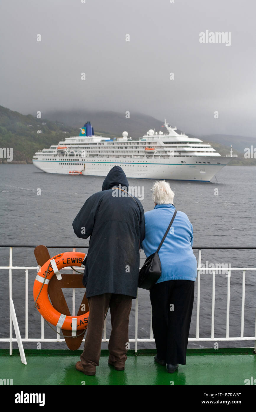 On board the MV Isle of Lewis ferry between Ullapool and Stornoway ...