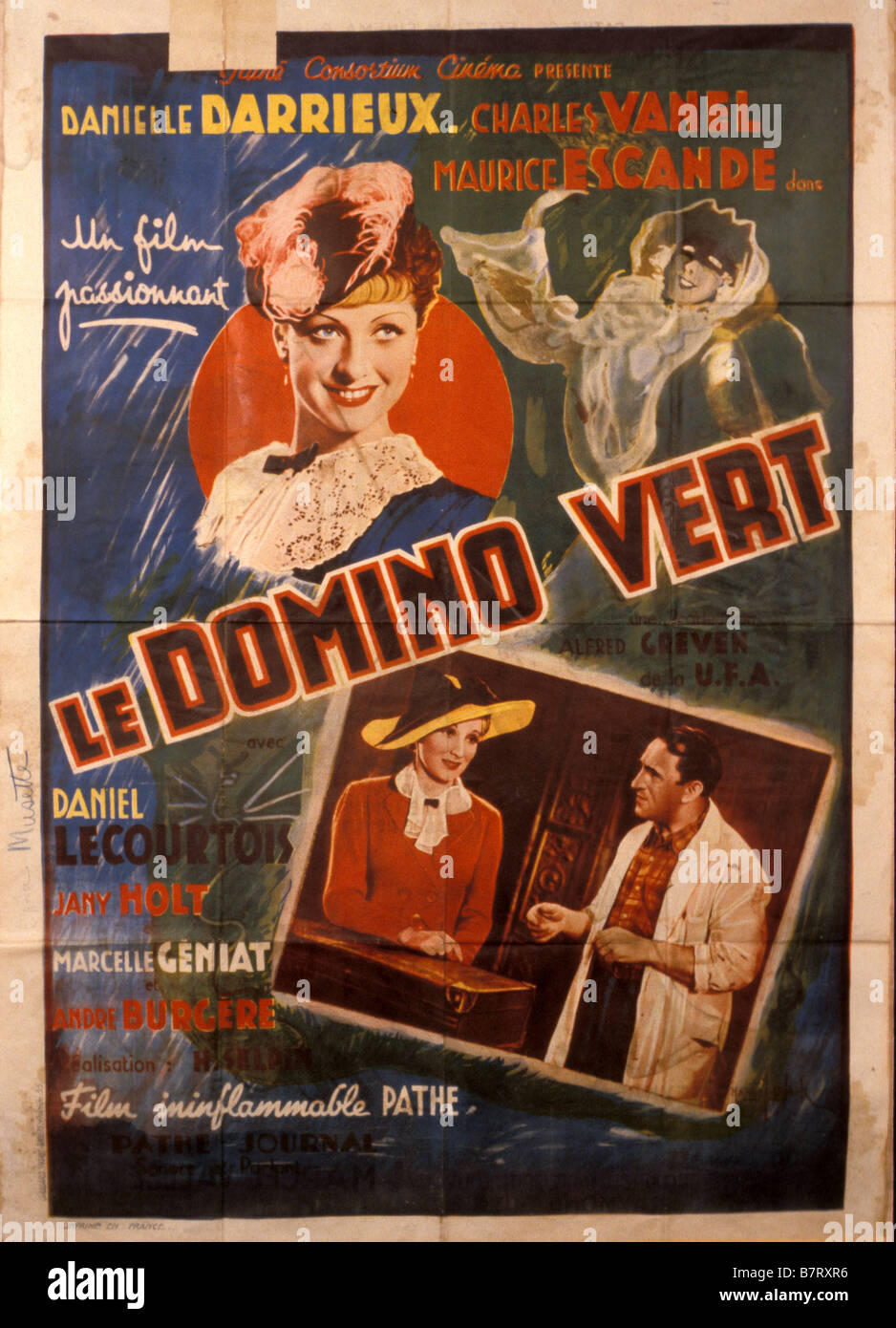 Le domino vert Year: 1935 - Director : Henri Decoin Movie poster Stock ...