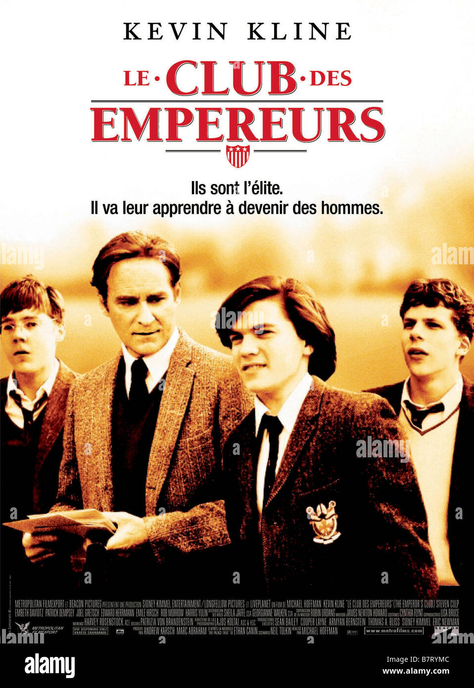 The Emperor's Club Year: 2002 USA Kevin Kline, Emile Hirsch Director: Michael Hoffman Stock ...