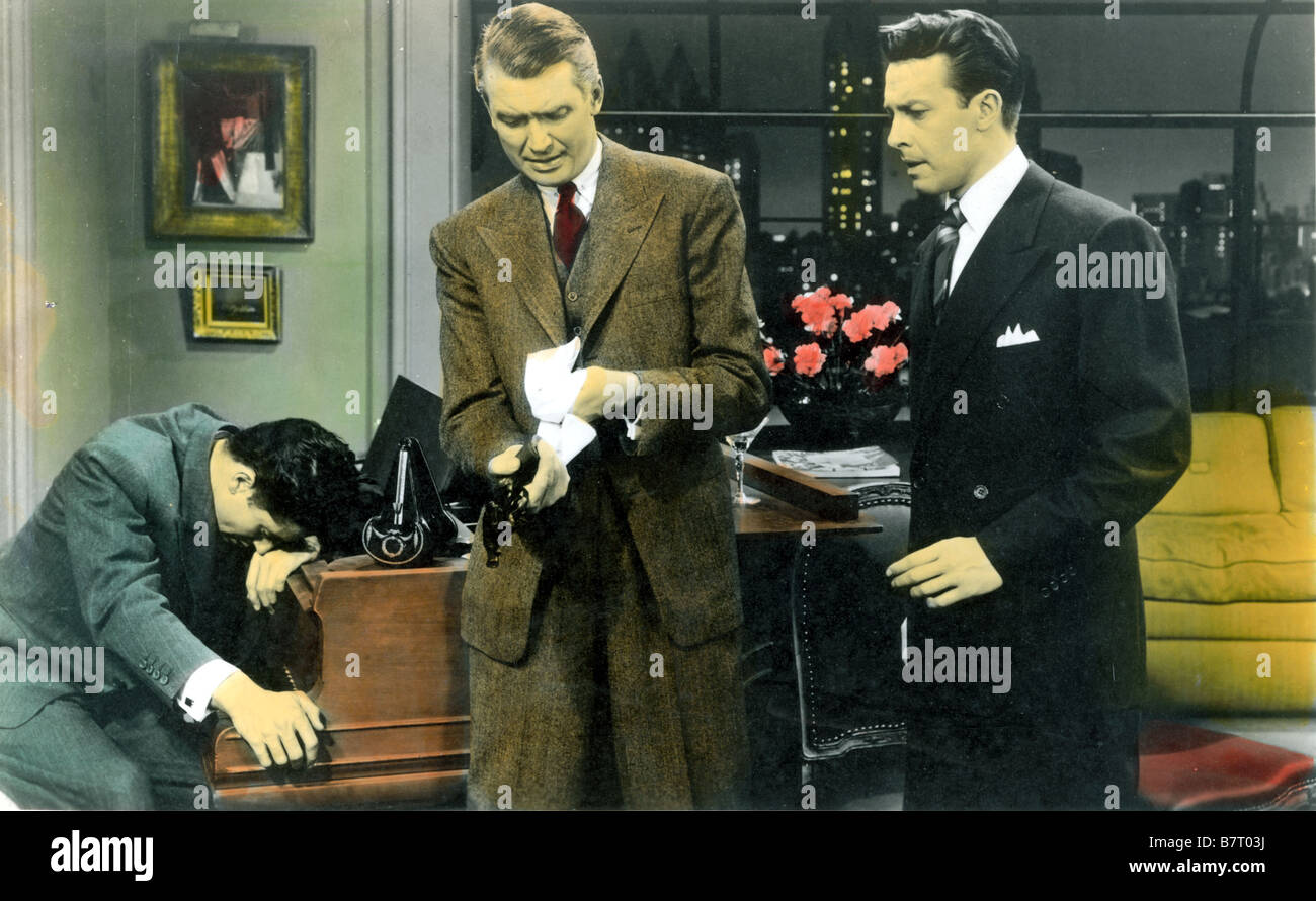 Rope Year: 1948 USA Director : Alfred Hitchcock James Stewart Farley ...