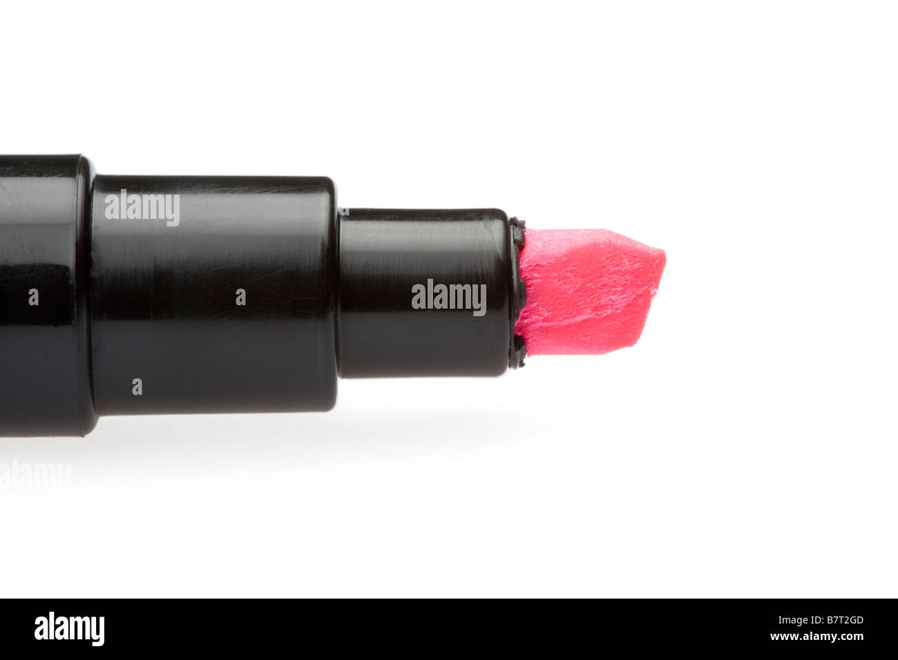 Pink felt tip highlighter pen Stock Photo - Alamy