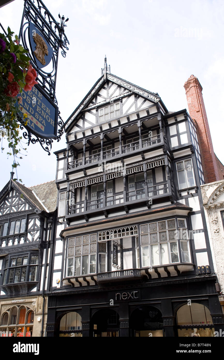 Old Half Timbered building on Eastgate in the centre of the old ...