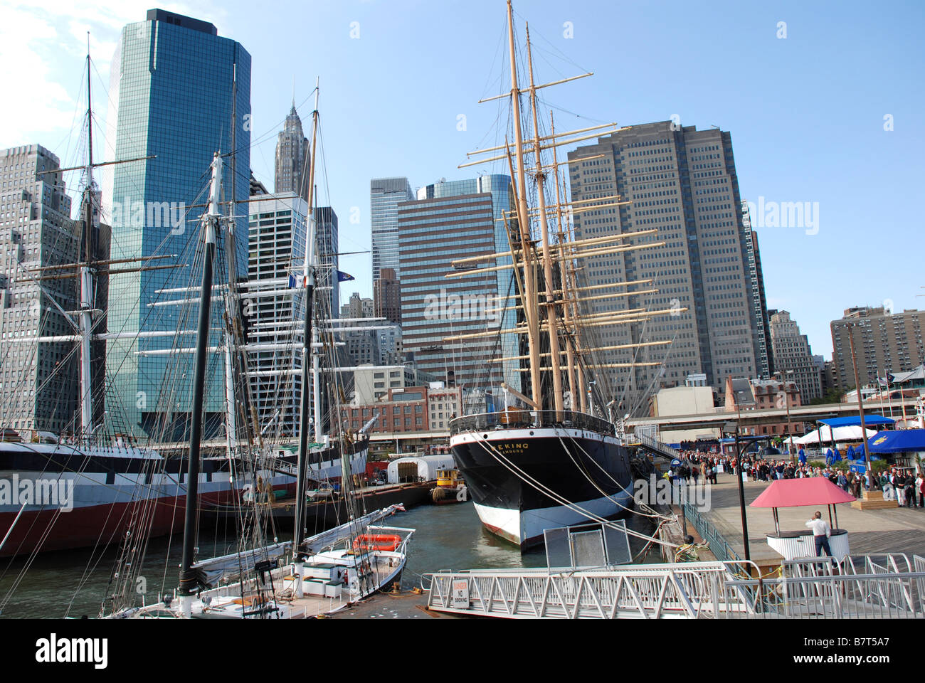 South Street Seaport Stock Photo - Alamy