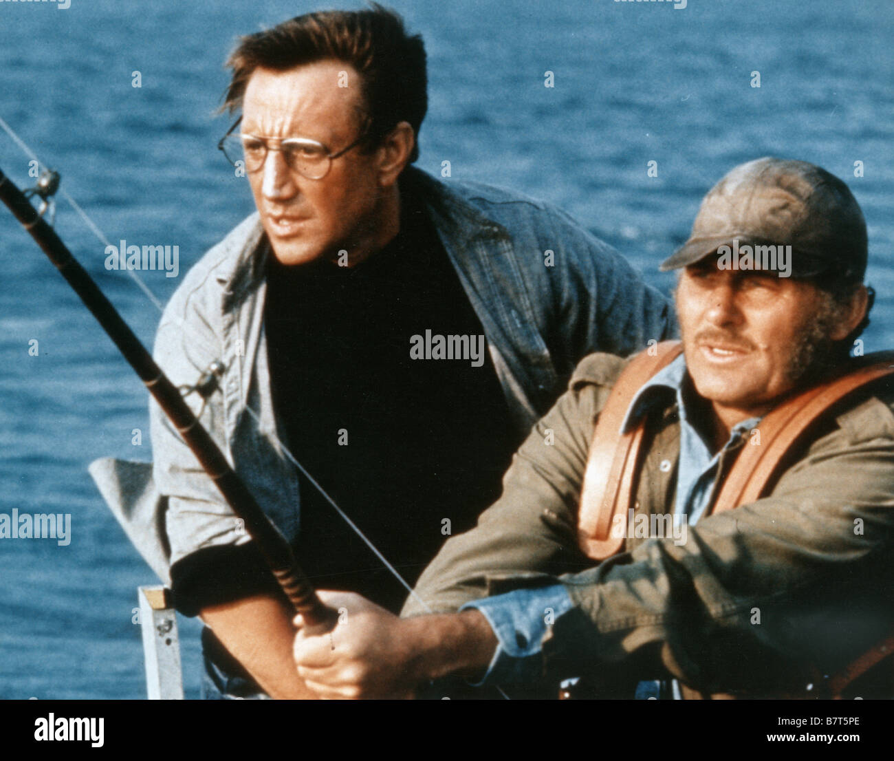 Jaws Year: 1975 USA Roy Scheider, Robert Shaw Director: Steven Spielberg Stock Photo - Alamy