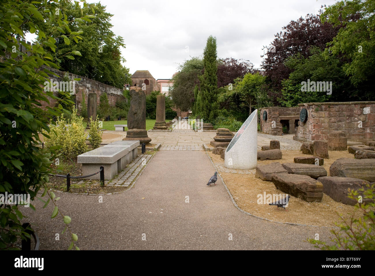 The Roman Gardens in Chester, England Stock Photo - Alamy
