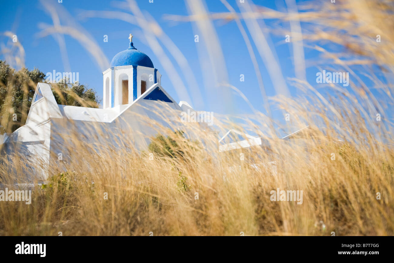 Blue domed greek orthodox church on hi-res stock photography and images ...