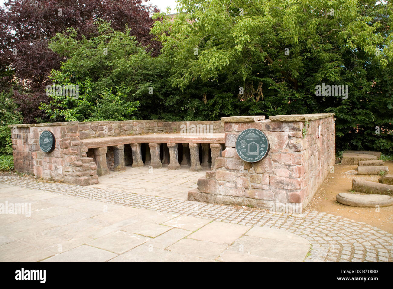 The Roman Gardens in Chester, England Stock Photo - Alamy