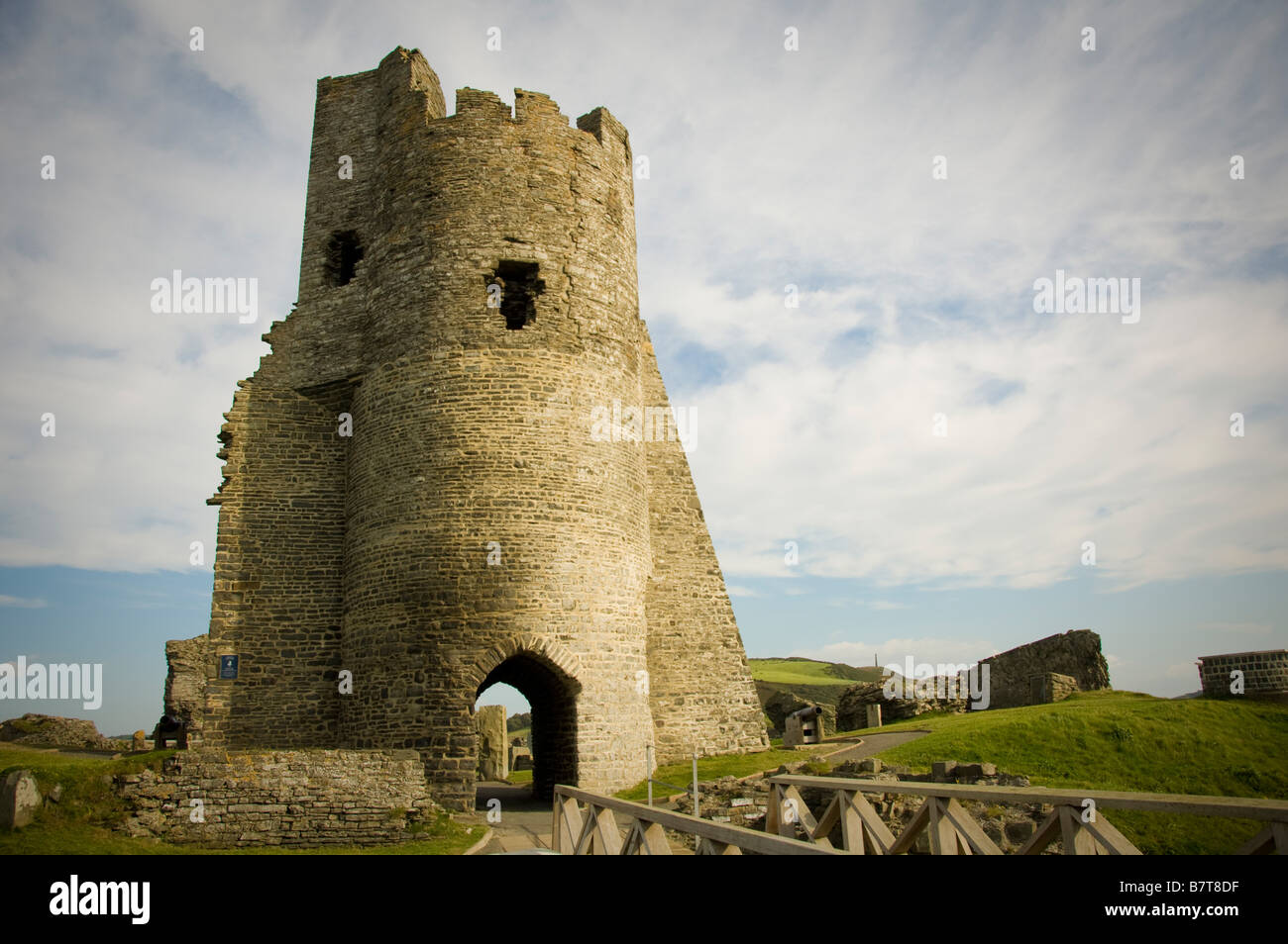 North Tower gateway of Aberystwyth Castle. Wales Stock Photo - Alamy