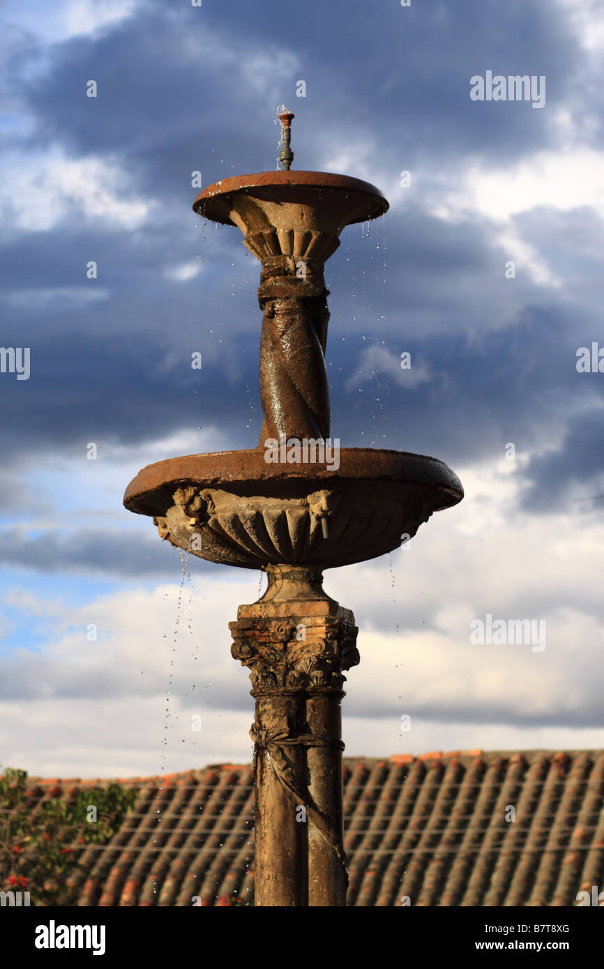 Fountain in park, Sutarmachan, Boyacá, Colombia, Andes, South America ...