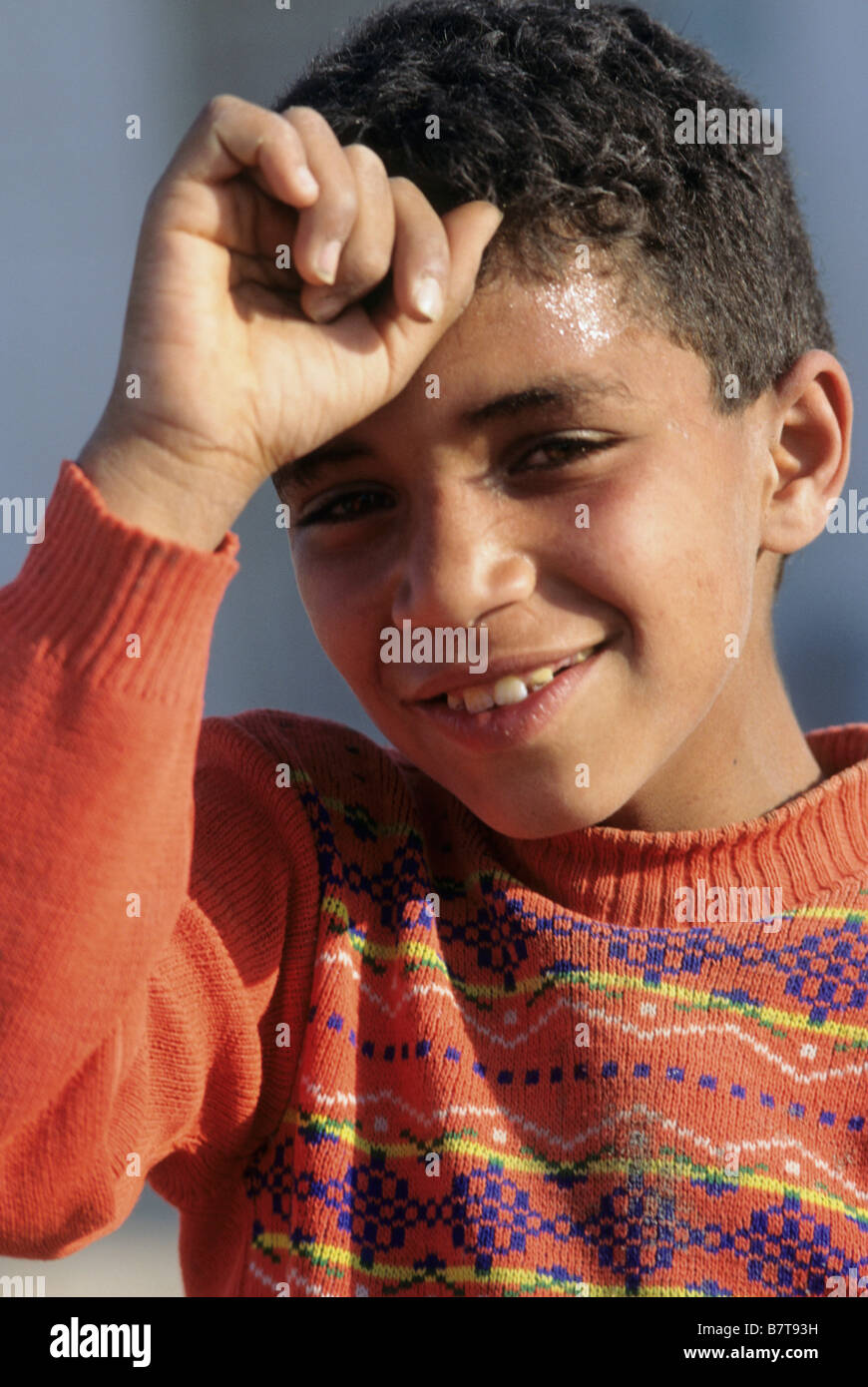 Egyptian boy portrait Stock Photo - Alamy