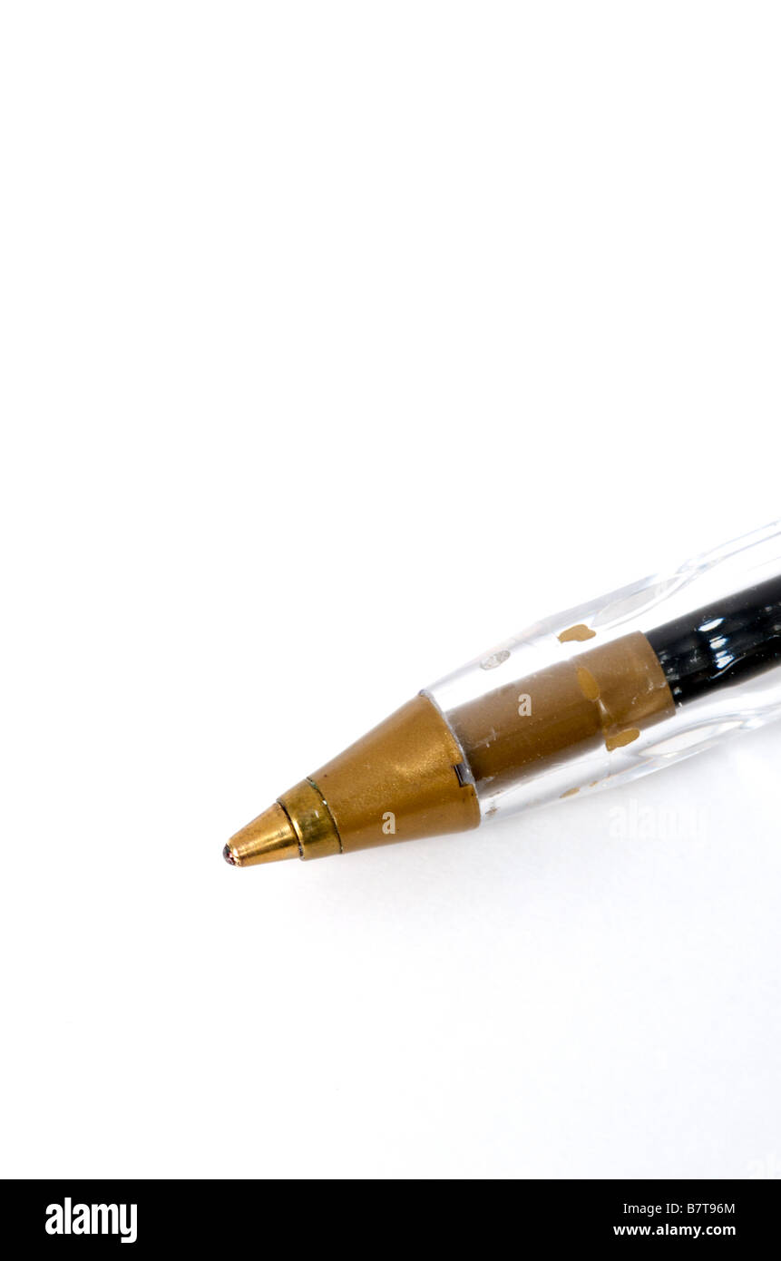 Ballpoint pen on a white background Stock Photo - Alamy