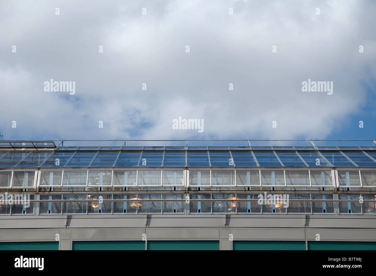 Greenhouse on top of building Stock Photo - Alamy