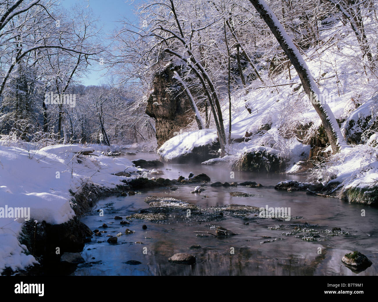Richmond Springs, Backbone State Park, Delaware County, Iowa Stock ...
