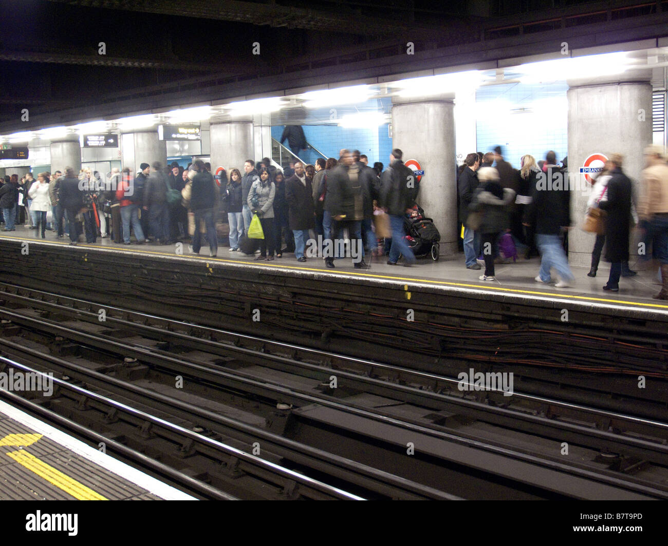 Waiting for the tube Stock Photo - Alamy