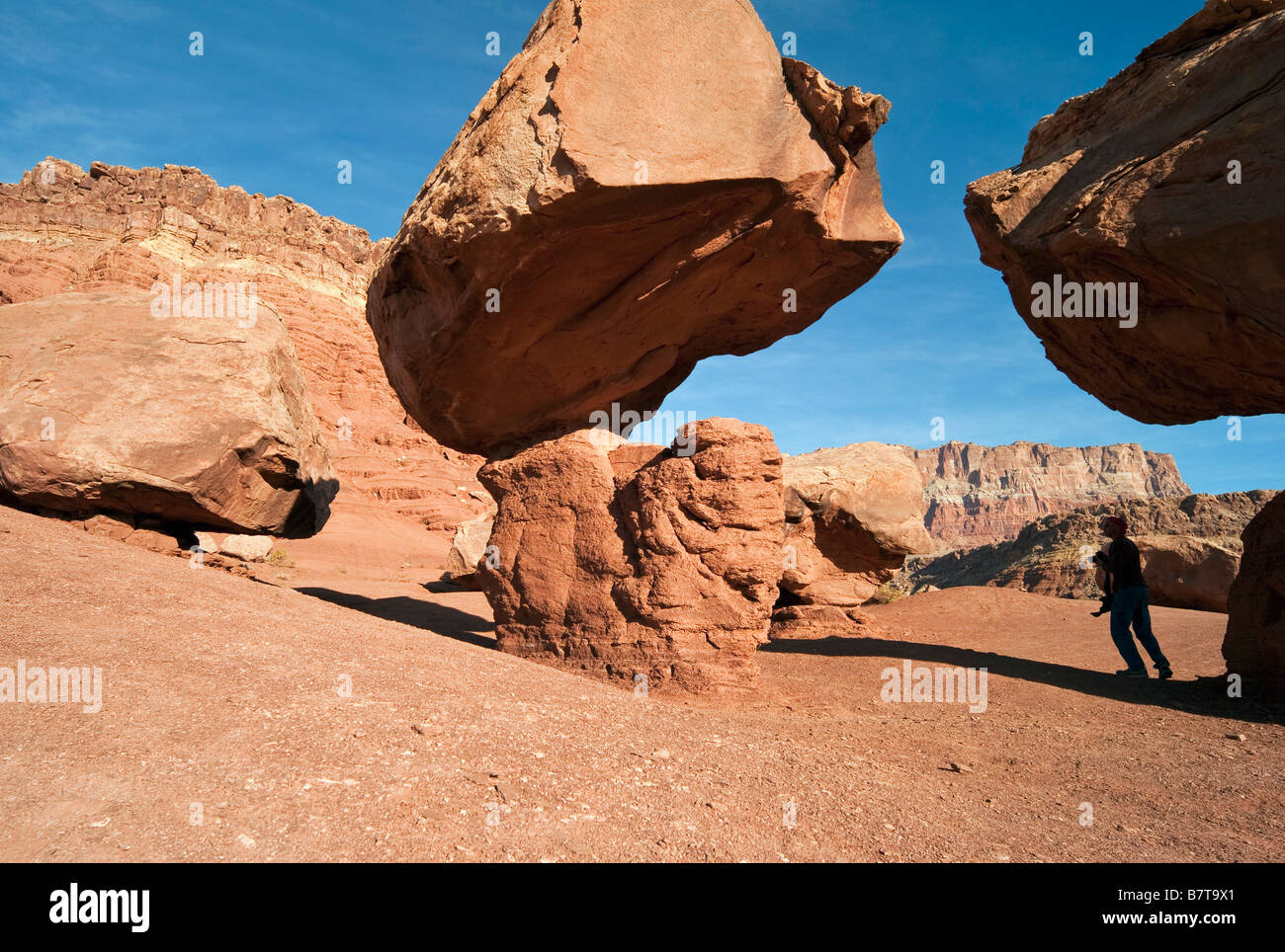 Balanced rock Vermillion Cliffs Arizona USA Stock Photo - Alamy