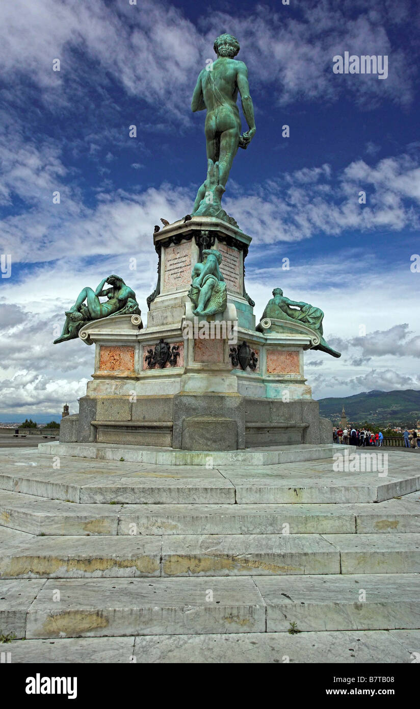 Bronze replica of michelangelos david hi-res stock photography and ...