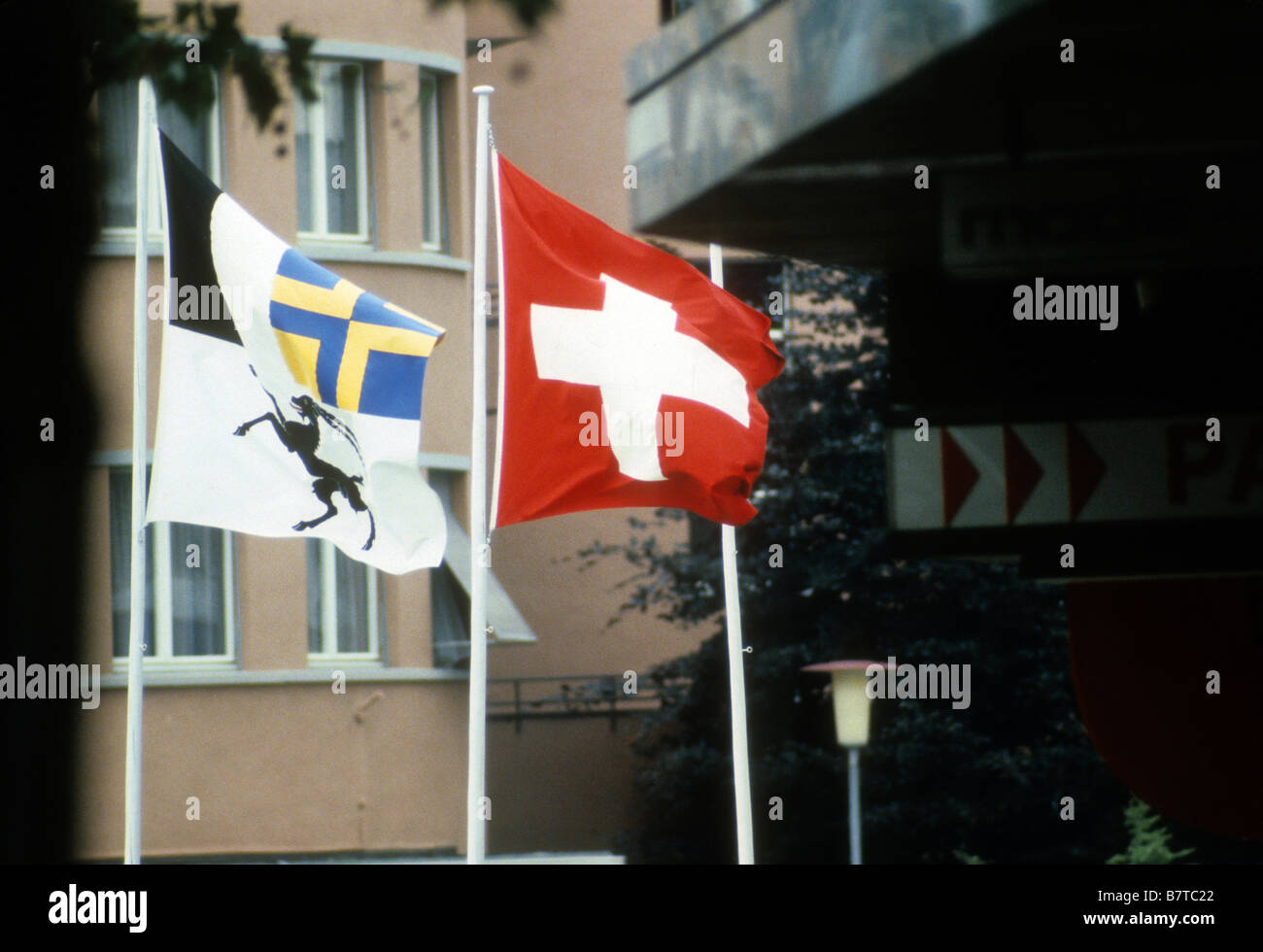 Graubunden swiss flag hi-res stock photography and images - Alamy