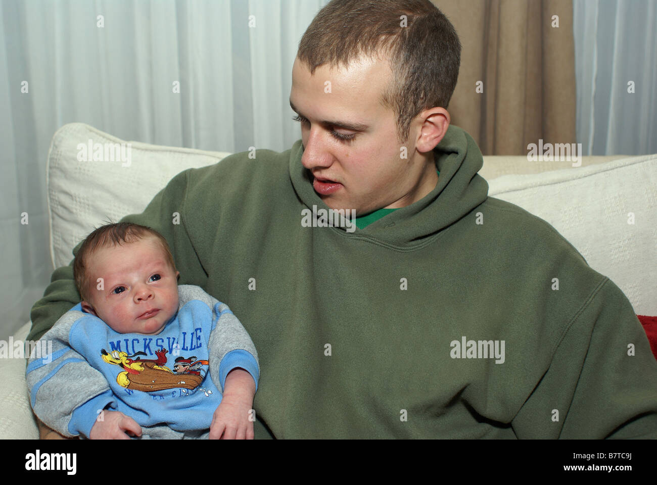 Proud Father and Son Stock Photo - Alamy