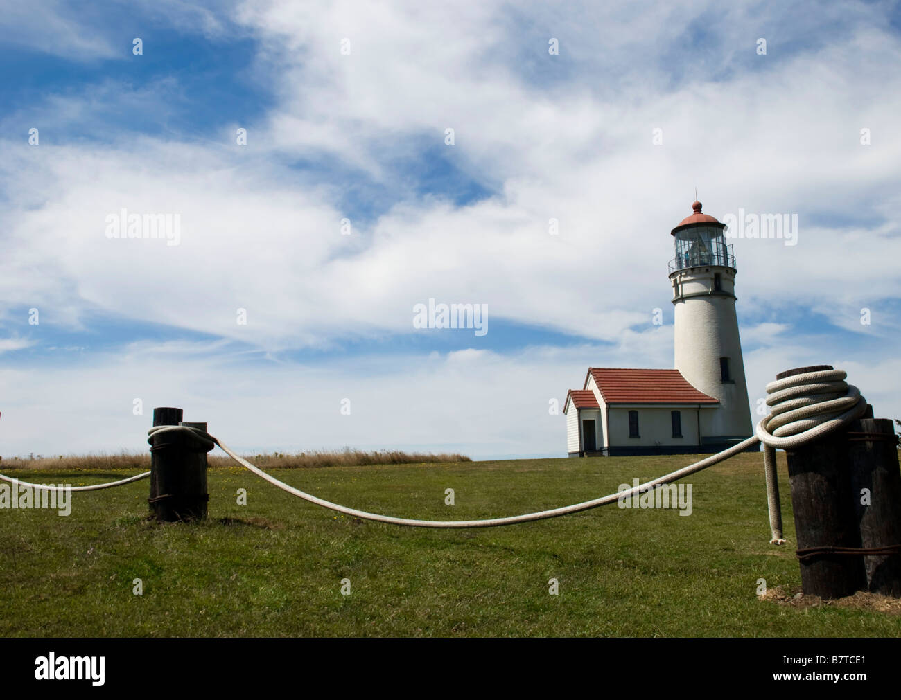 Lighthouse at Cape Blanco state park Stock Photo - Alamy